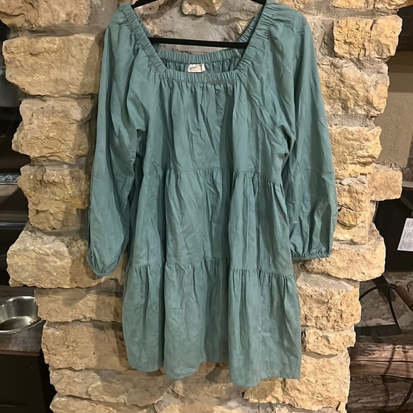Dresses | Universal Thread Green Linen Summer Dress | Poshmark